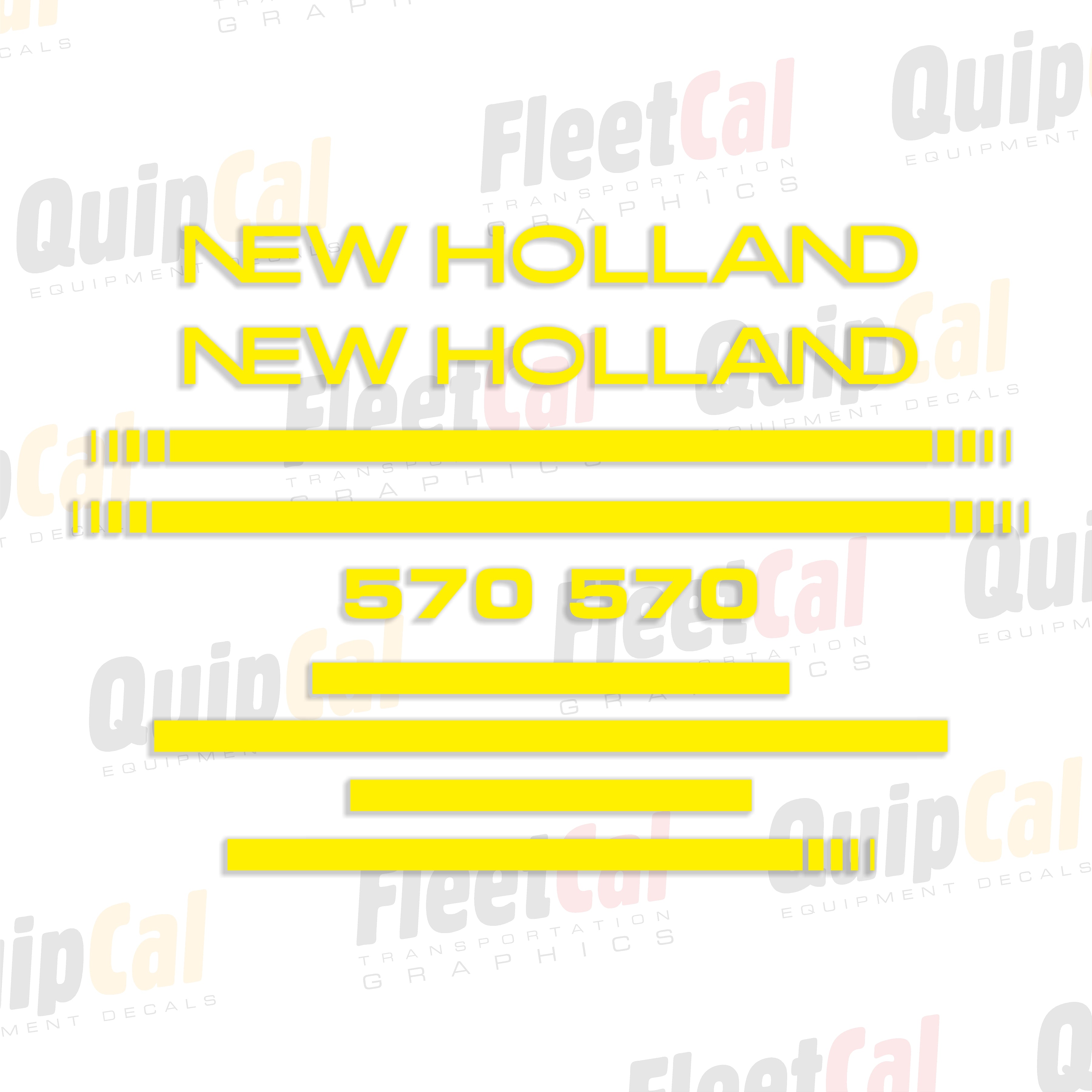 New Holland 570 Baler Marking Decal Set – Truck and Equipment Decals