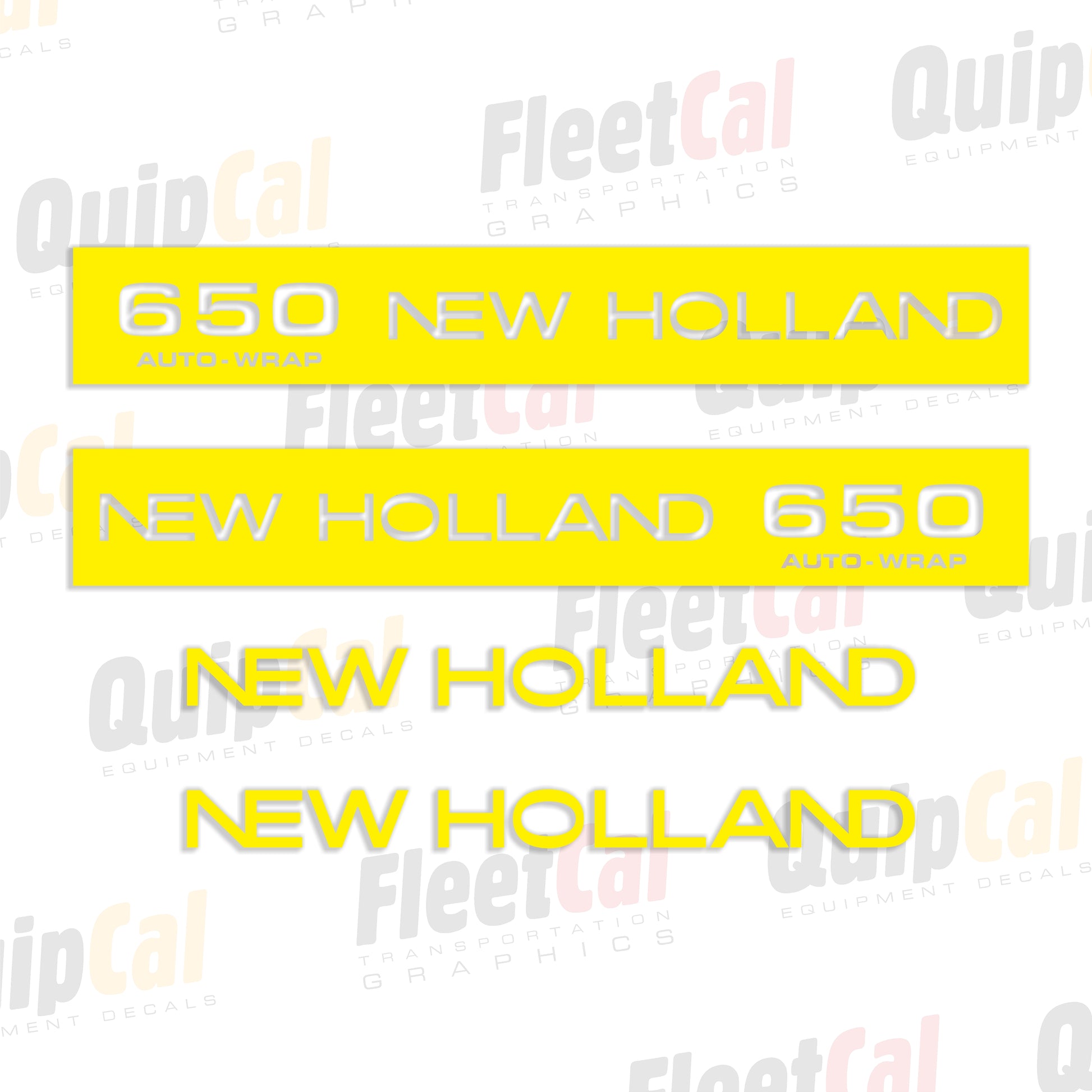 New Holland 650 Auto-Wrap Baler Marking Decal Set – Truck and Equipment ...