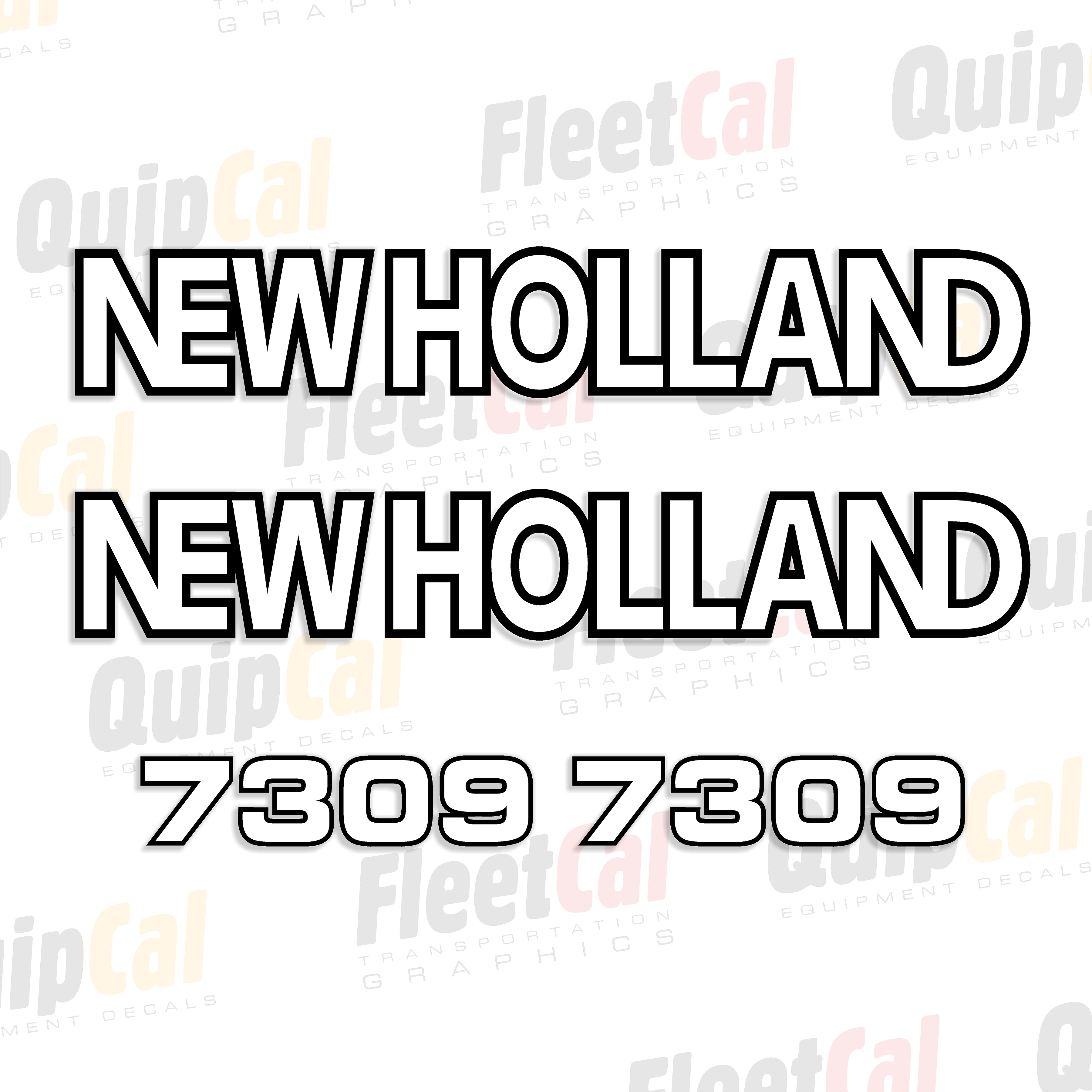 New Holland 7309 Front Loader Marking Decal Set – Truck and Equipment ...