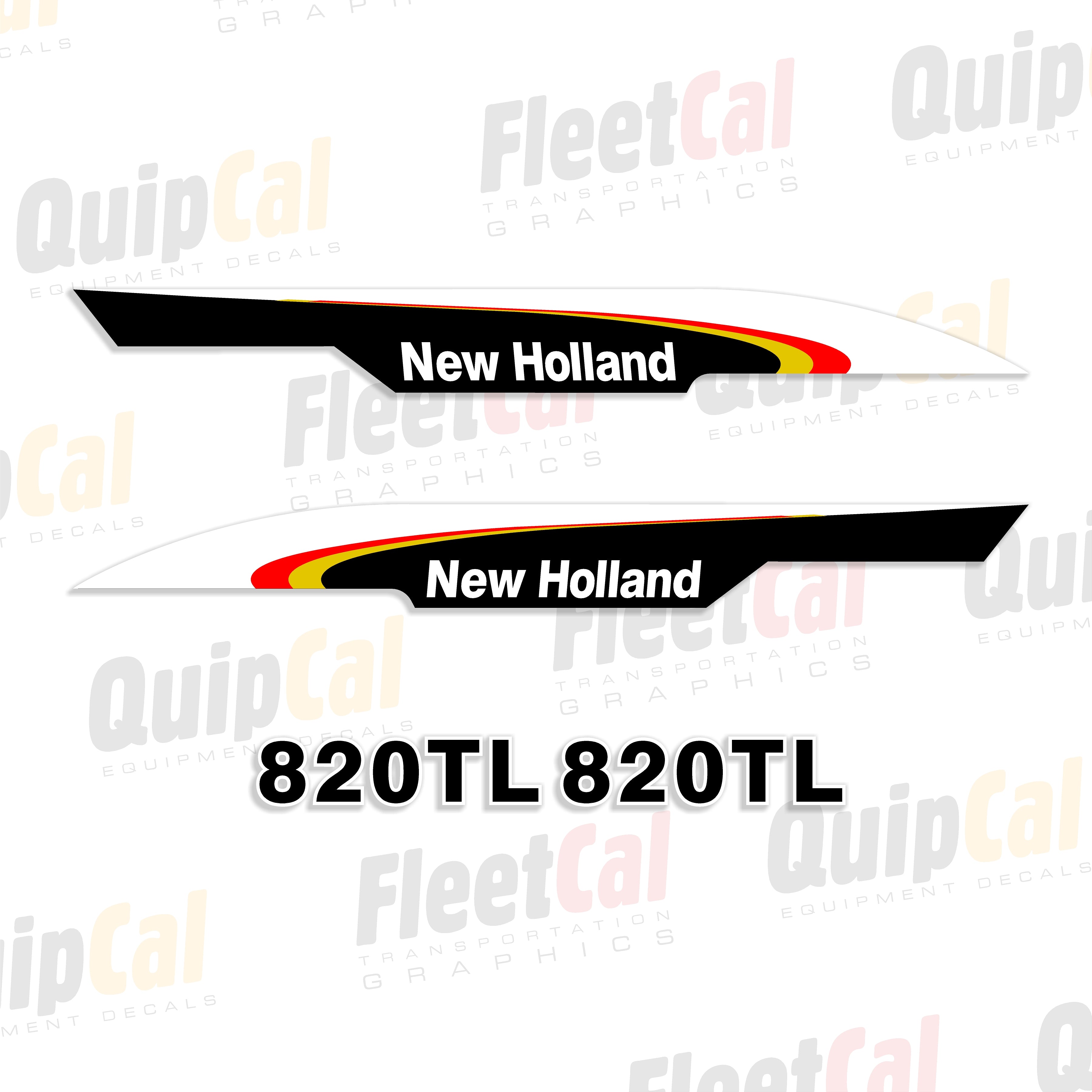 New Holland 820TL Front Loader Marking Decal Set – Truck and Equipment ...