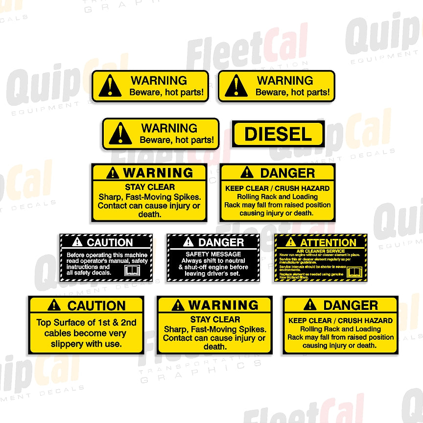 New Holland Stackliner, Cruiseliner Bale Wagon Safety Decal Set – Truck ...