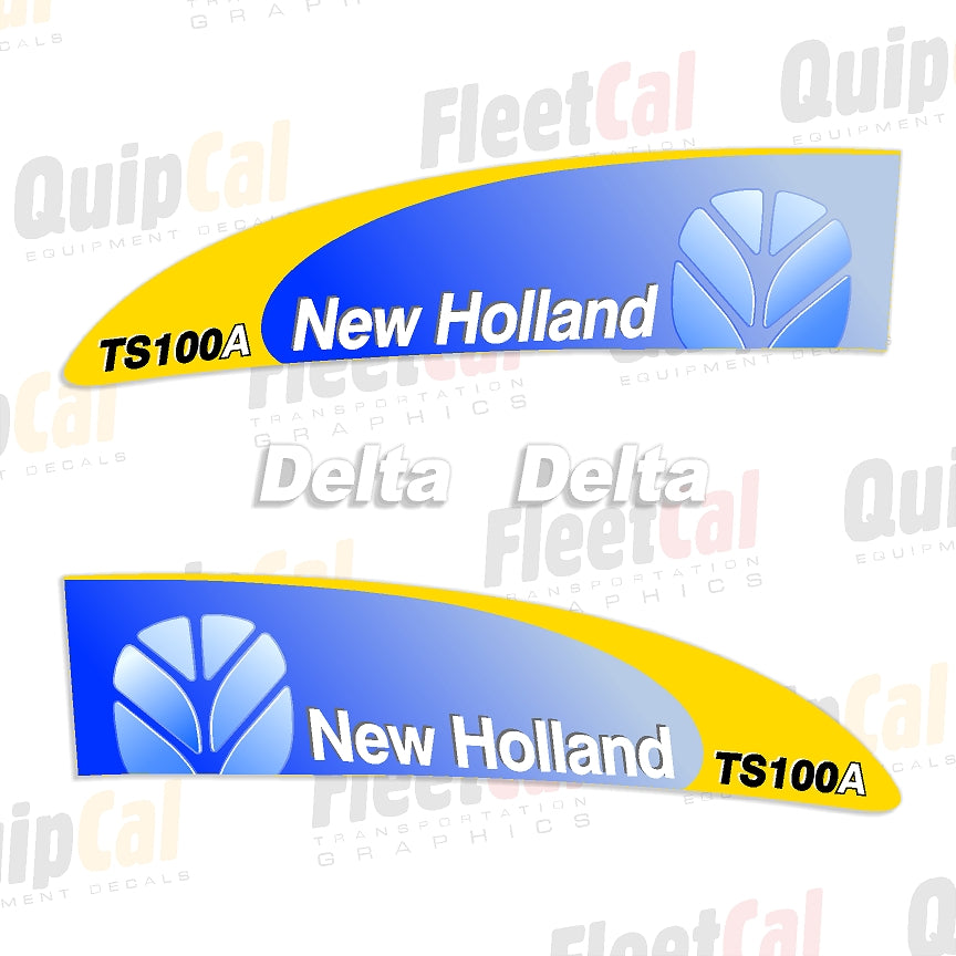 New Holland TS100A Tractor Hood Late Model Marking Decal Set – Truck ...
