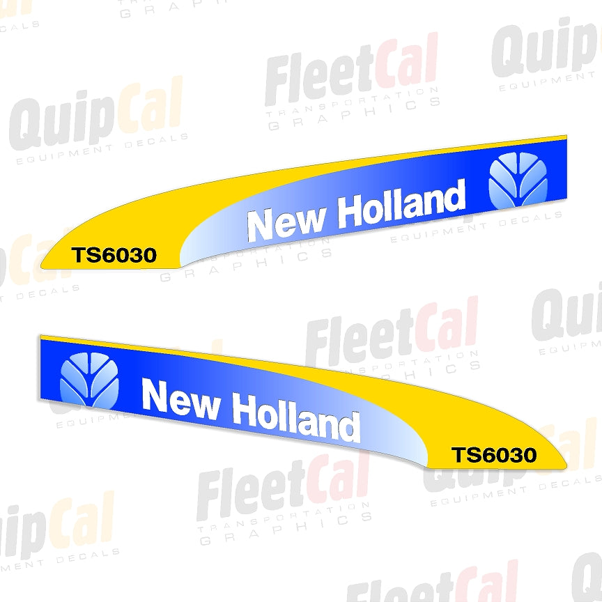 New Holland TS6030 Tractor Hood Marking Decal Set – Truck and Equipment ...
