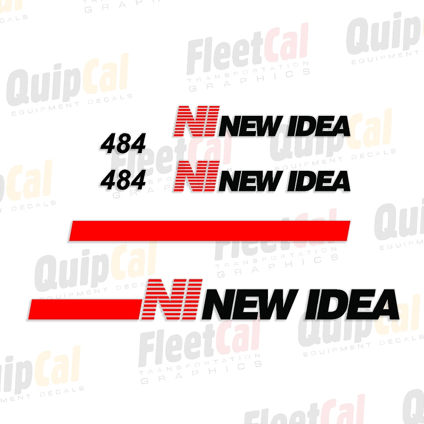 New Idea 484 Baler Marking Decal Set – Truck and Equipment Decals