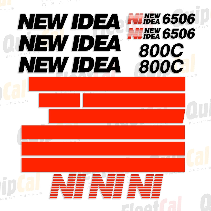 New Idea 800C Uni-System Harvester Marking Decal Set – Truck and ...