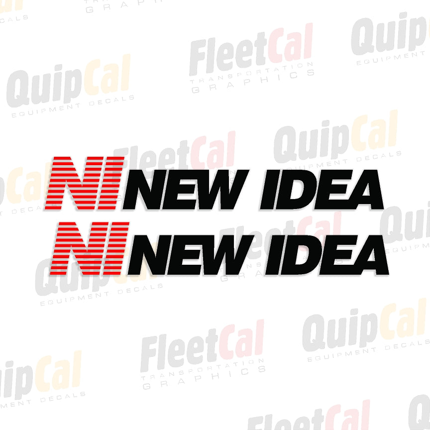 New Idea Late Model Logo Decals (1 PAIR) – Truck and Equipment Decals