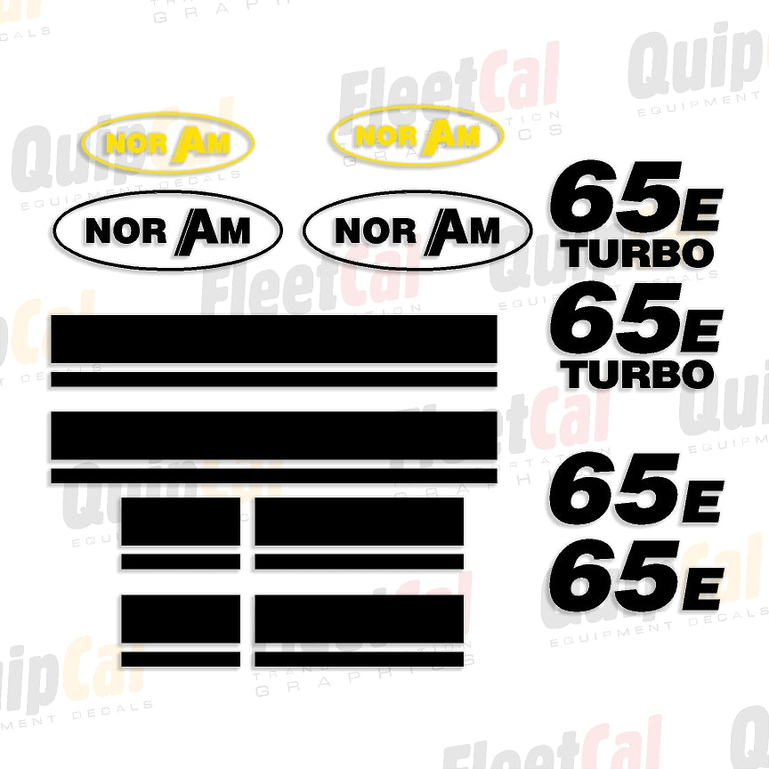 Nor Am 65E Motor Grader Marking Decal Set – Truck and Equipment Decals