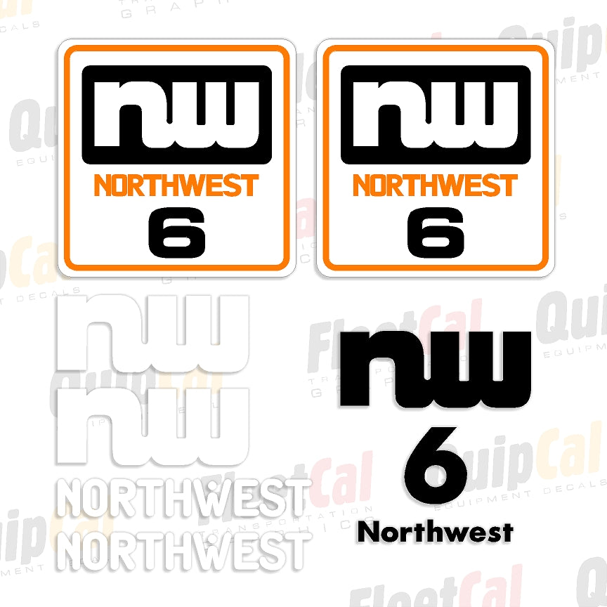 Northwest Cranes 6 Crane Marking Decal Set – Truck and Equipment Decals