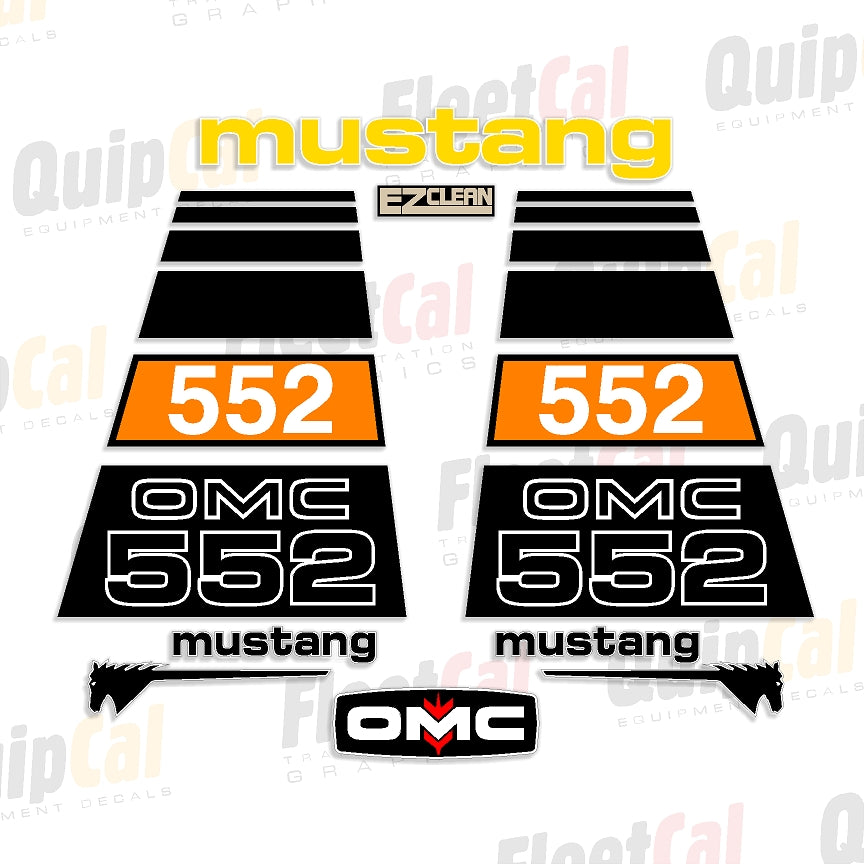 Owatonna Mustang 552 Skid Loader Marking Decal Set – Truck and ...