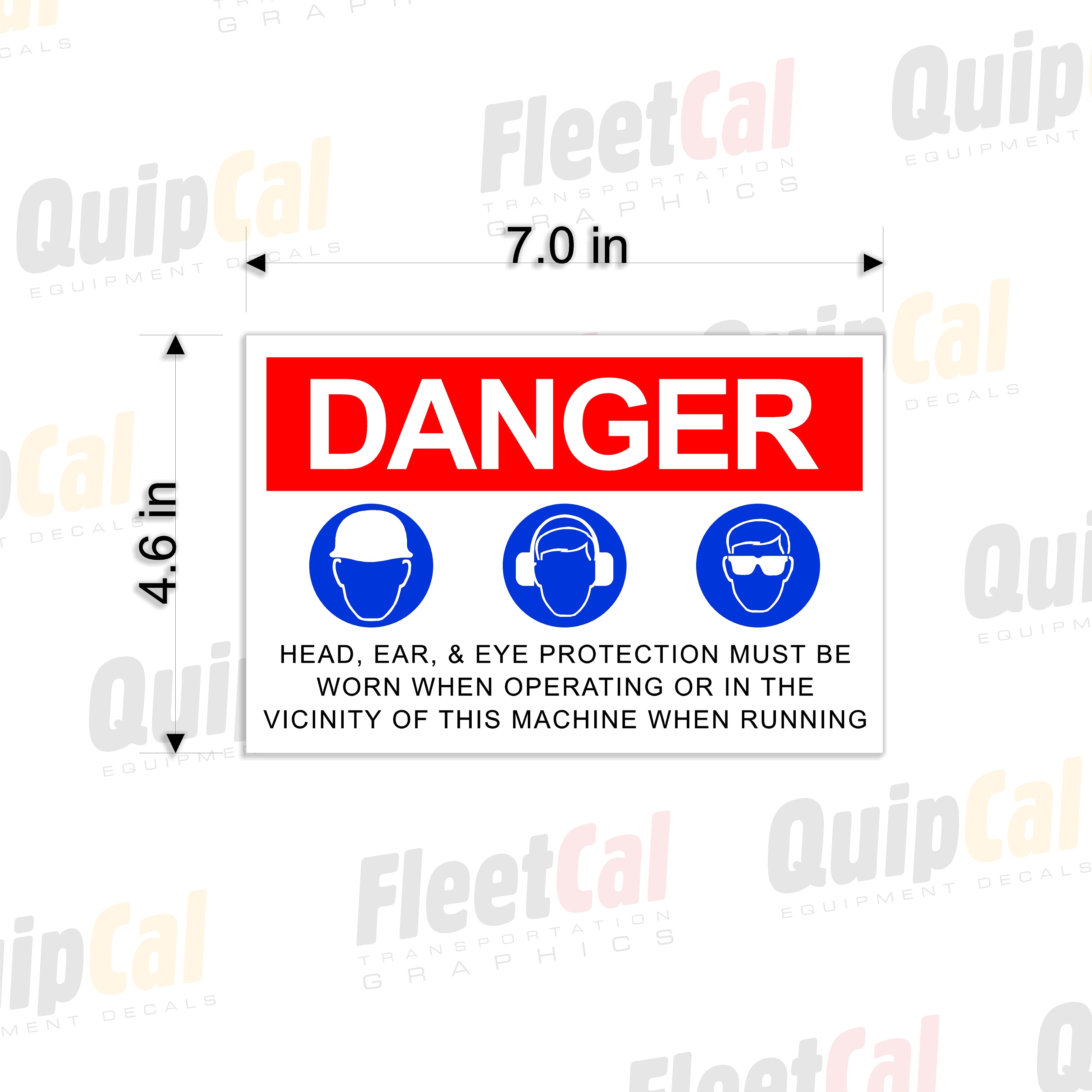 Personal Protective Equipment - PPE Safety Decals 001 (QTY 50) – Truck ...
