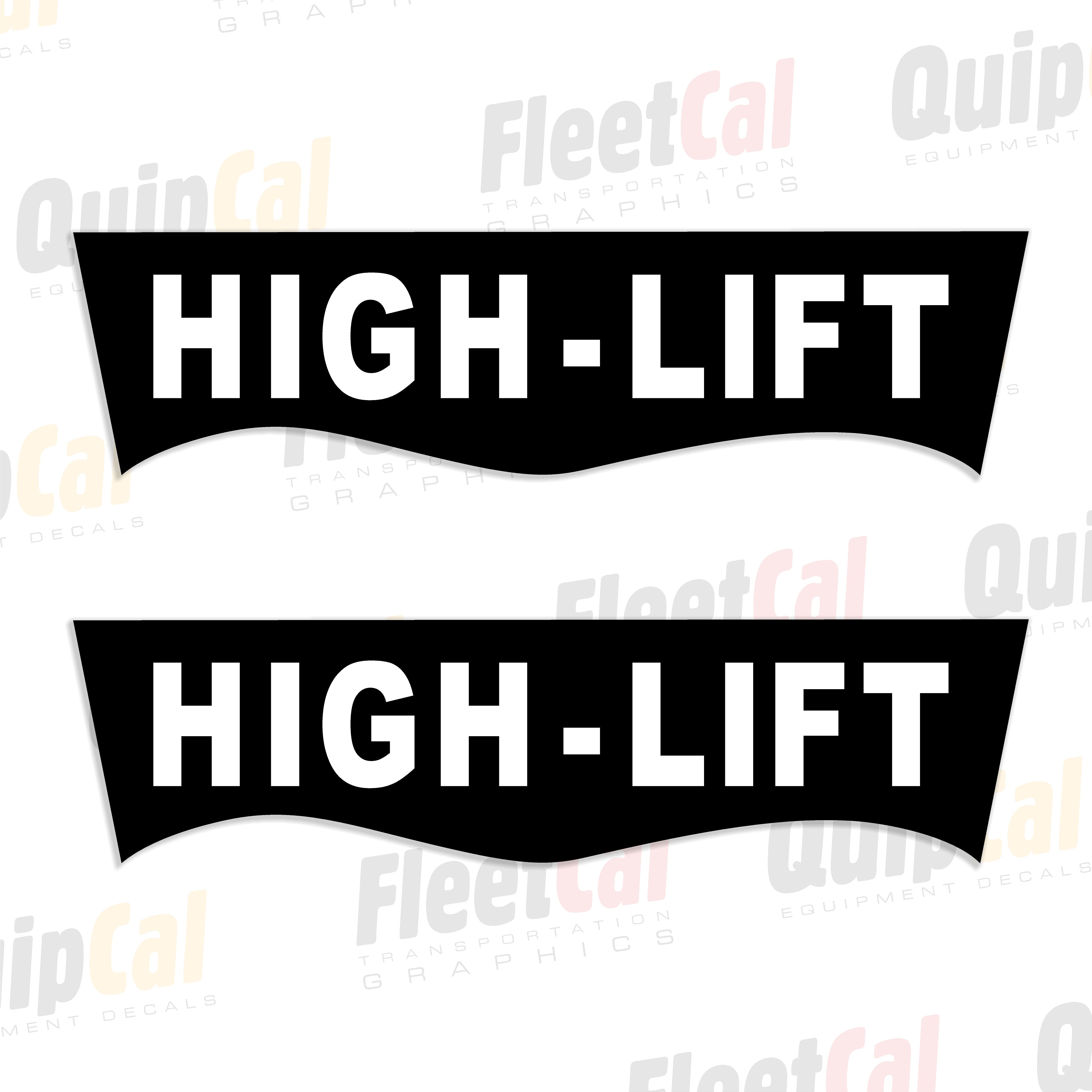 Pettibone High-Lift Decals (1 PAIR) – Truck and Equipment Decals