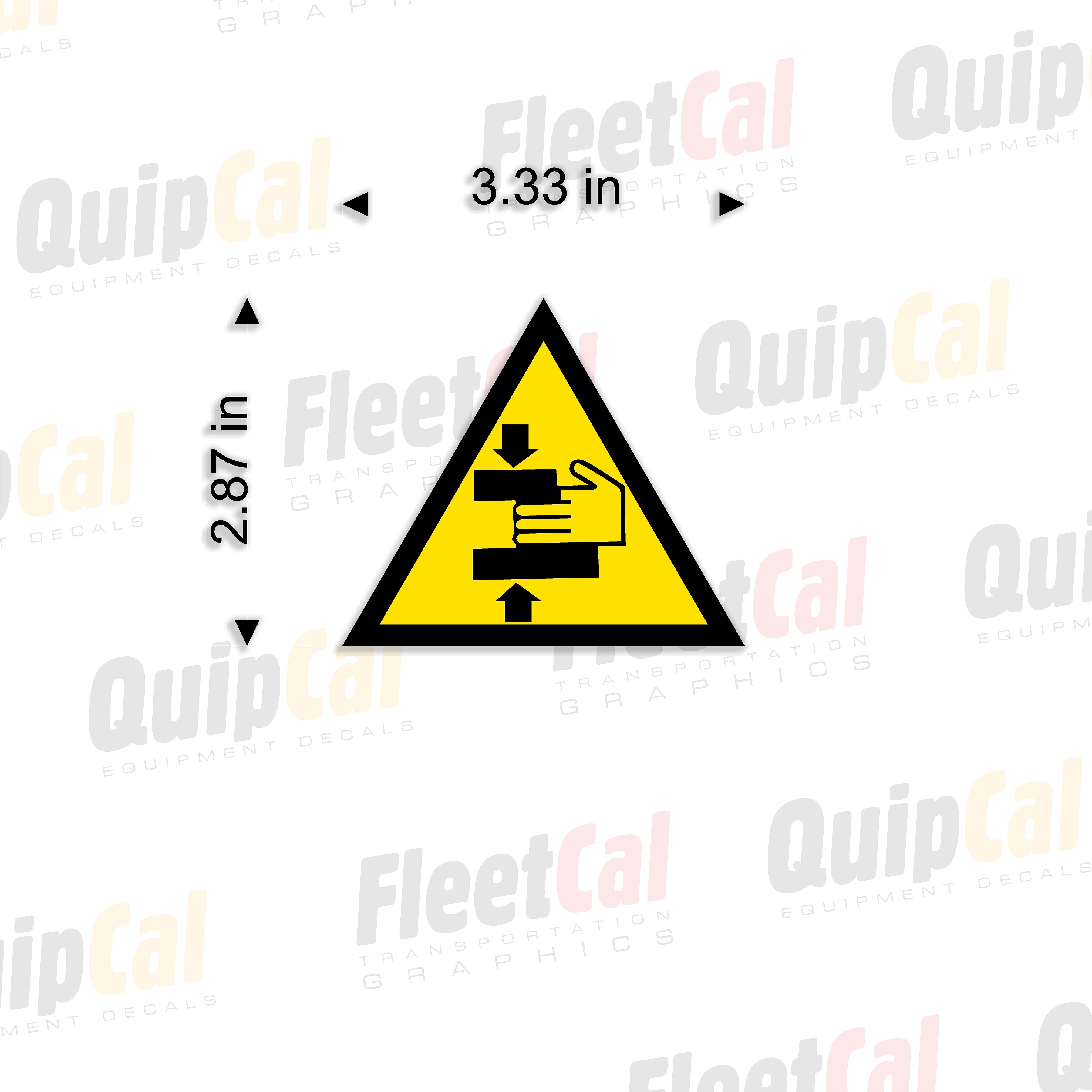 Pinch Point Safety Decals - 004 – Truck and Equipment Decals