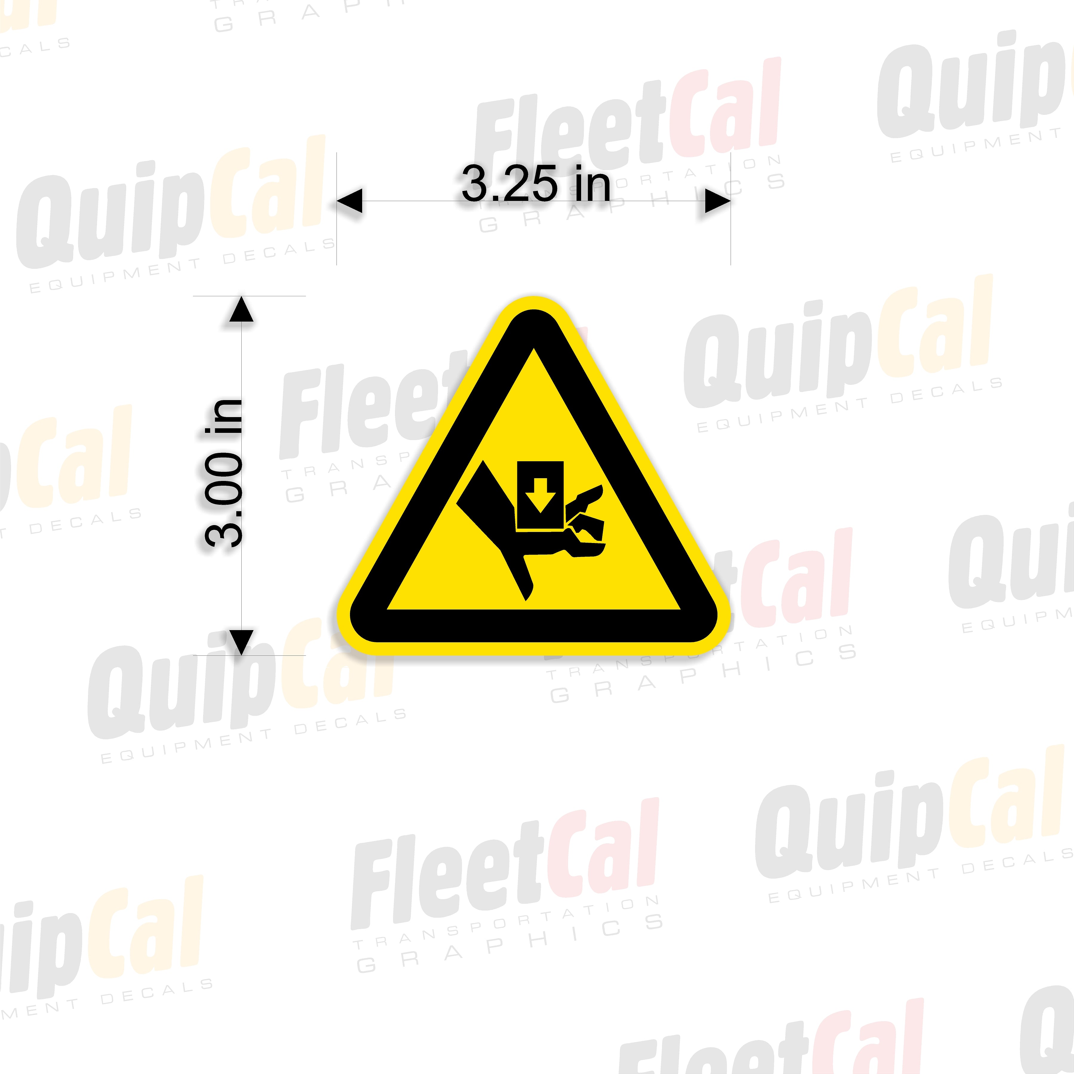 Pinch Point Safety Decals - 006 – Truck and Equipment Decals