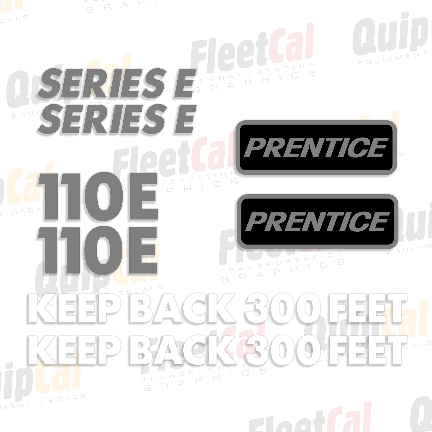 Prentice 110E Log Loader Marking Decal set – Truck and Equipment Decals