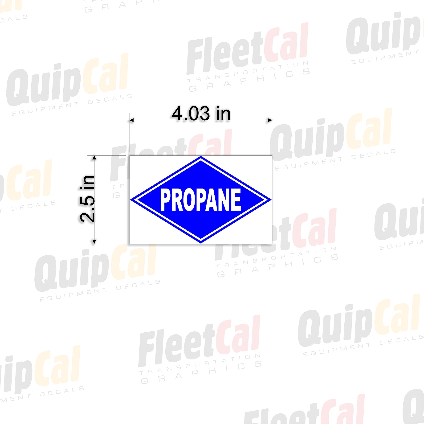 Propane 001 - Propane Fuel Decal – Truck and Equipment Decals
