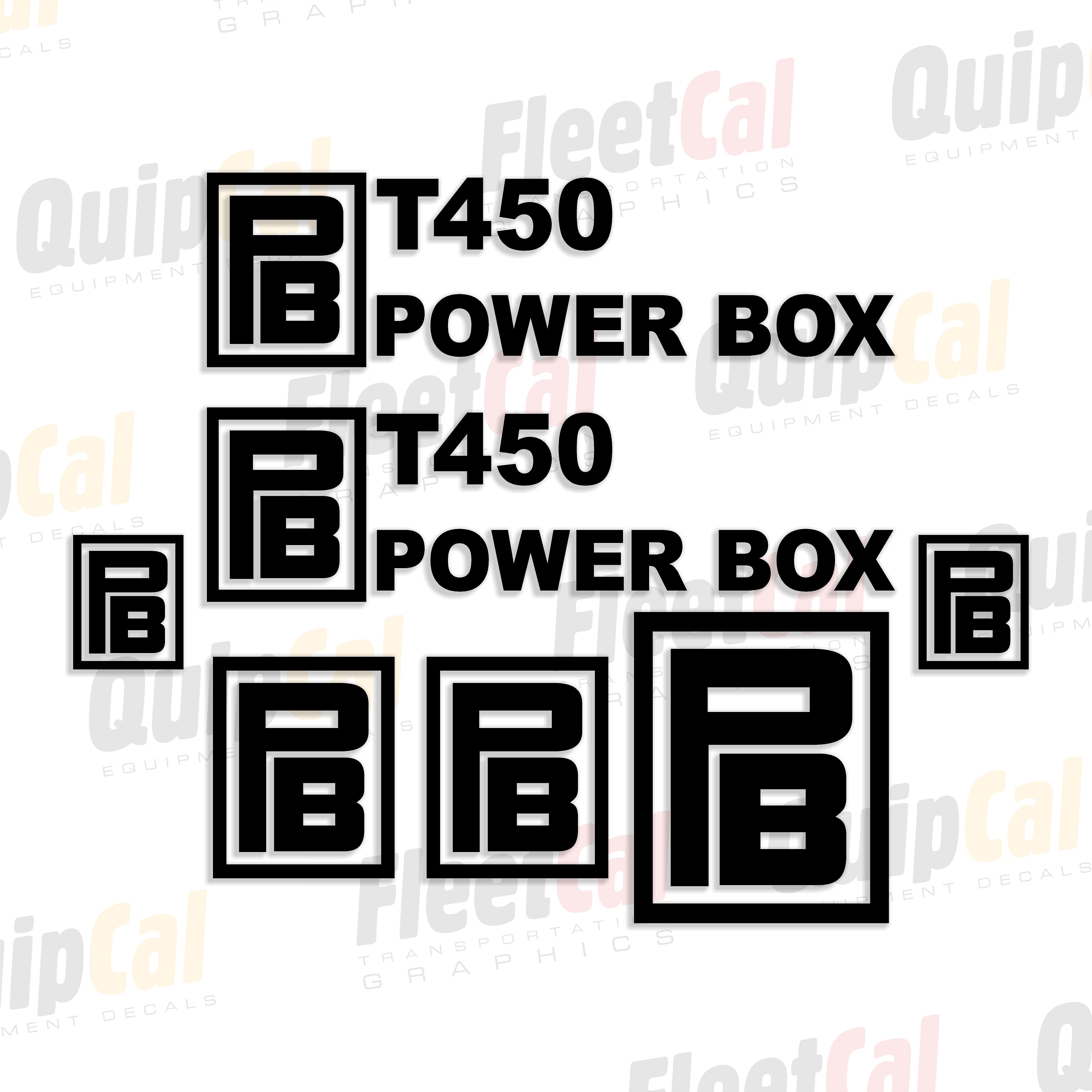 Puckett Bros. T450 Power Box Paver Marking Decal Set – Truck and ...