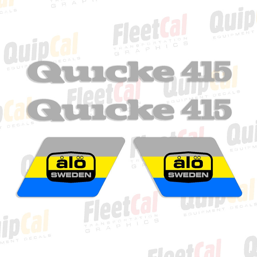 Quicke 415 Front Loader Marking Decal Set – Truck and Equipment Decals