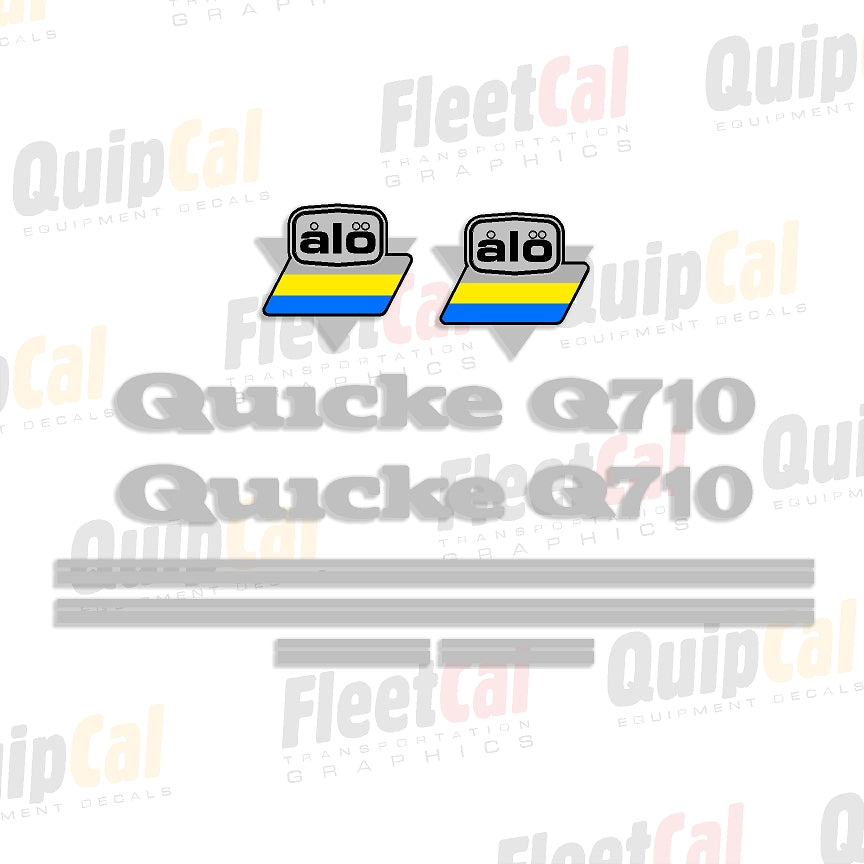 Quicke Q710 Front Loader Marking Decal Set – Truck and Equipment Decals