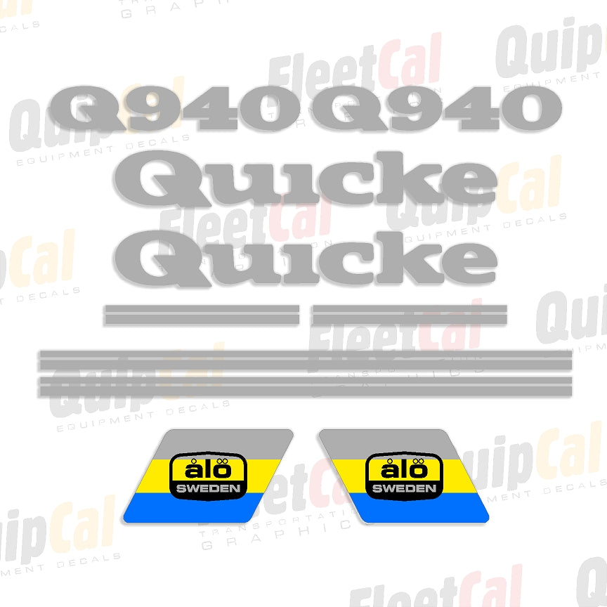 Quicke Q940 Front Loader Marking Decal Set – Truck and Equipment Decals