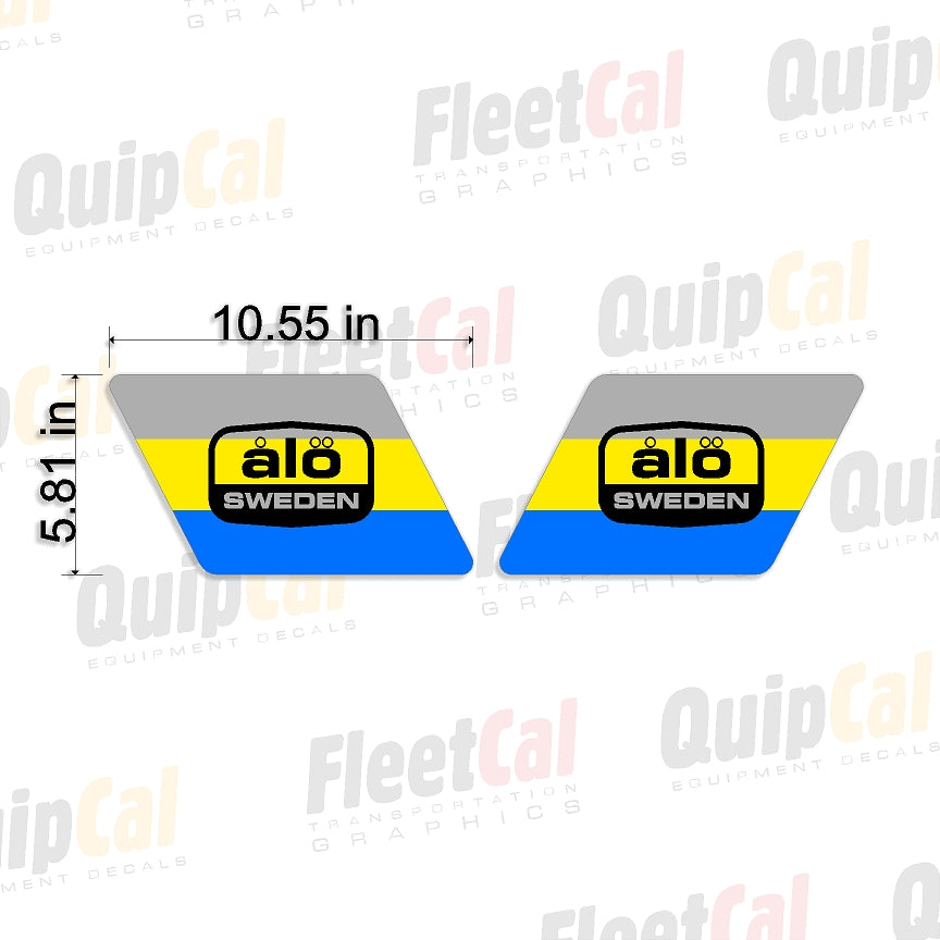 Quicke alo Loaders Logo Decals (1 PAIR) – Truck and Equipment Decals