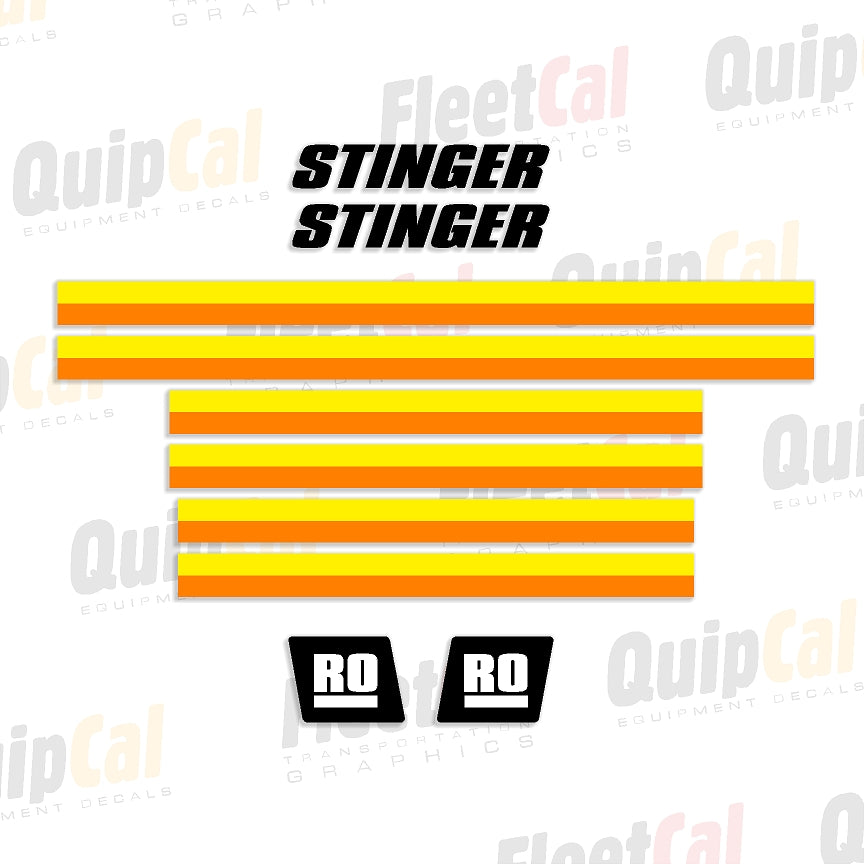 RO Stinger Truck Mounted Crane Marking Decal Set – Truck and Equipment ...