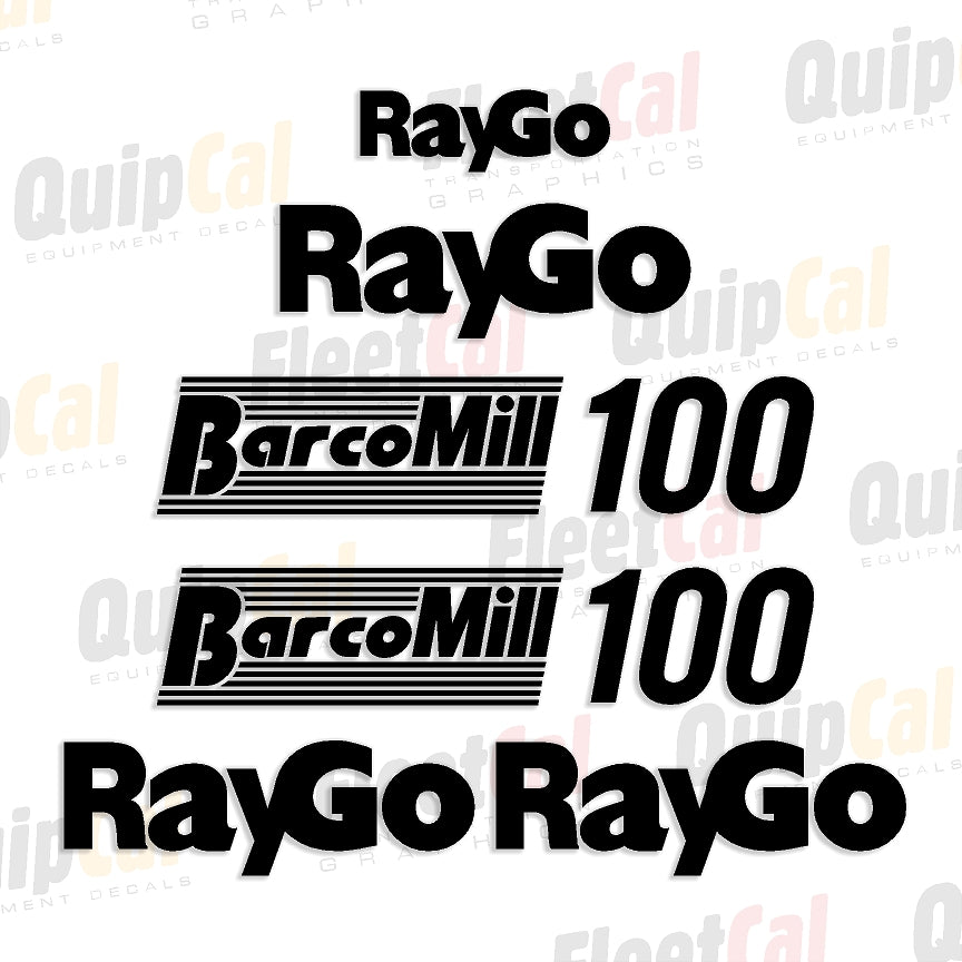 RayGo Barco Mill 100 Marking Decal Set – Truck and Equipment Decals