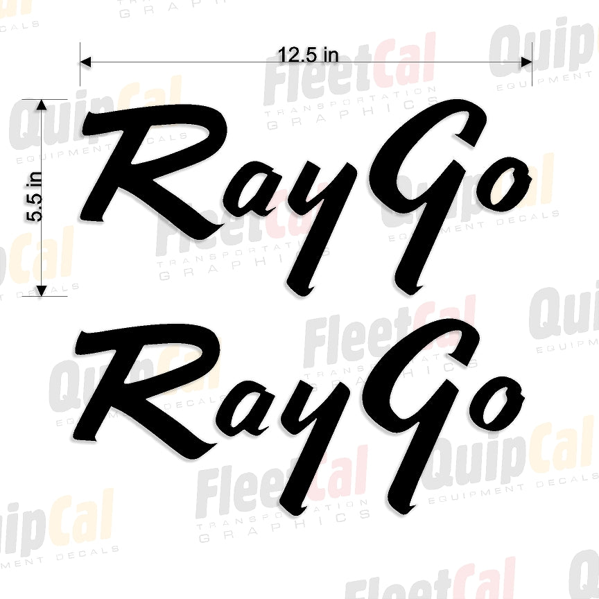 RayGo Early Model Logo Decals (1 PAIR) – Truck and Equipment Decals