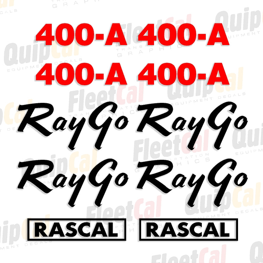 RayGo Rascal 400A Roller Early Model Marking Decal Set – Truck and ...