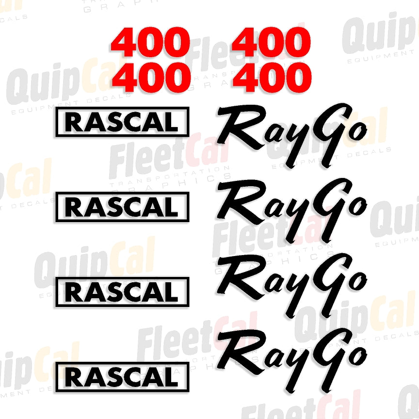 RayGo Rascal 400 Roller Early Model Marking Decal Set – Truck and ...