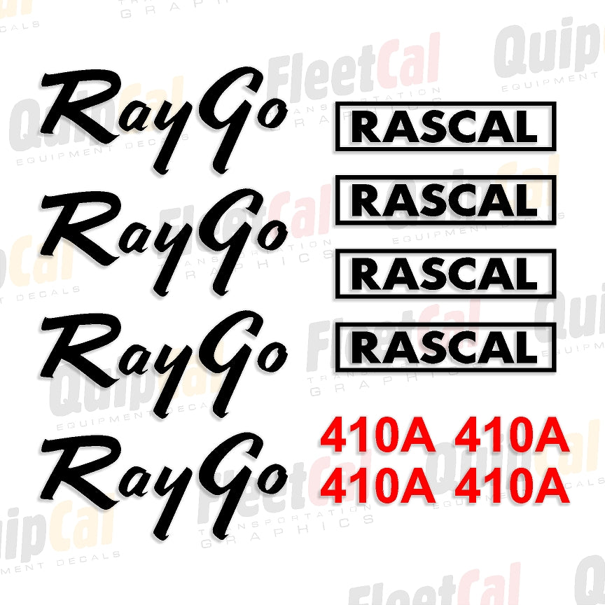 RayGo Rascal 410A Roller Early Model Marking Decal Set – Truck and ...