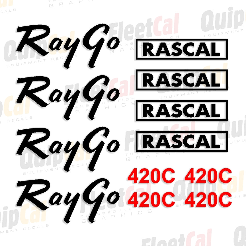 RayGo Rascal 420C Roller Early Model Marking Decal Set – Truck and ...