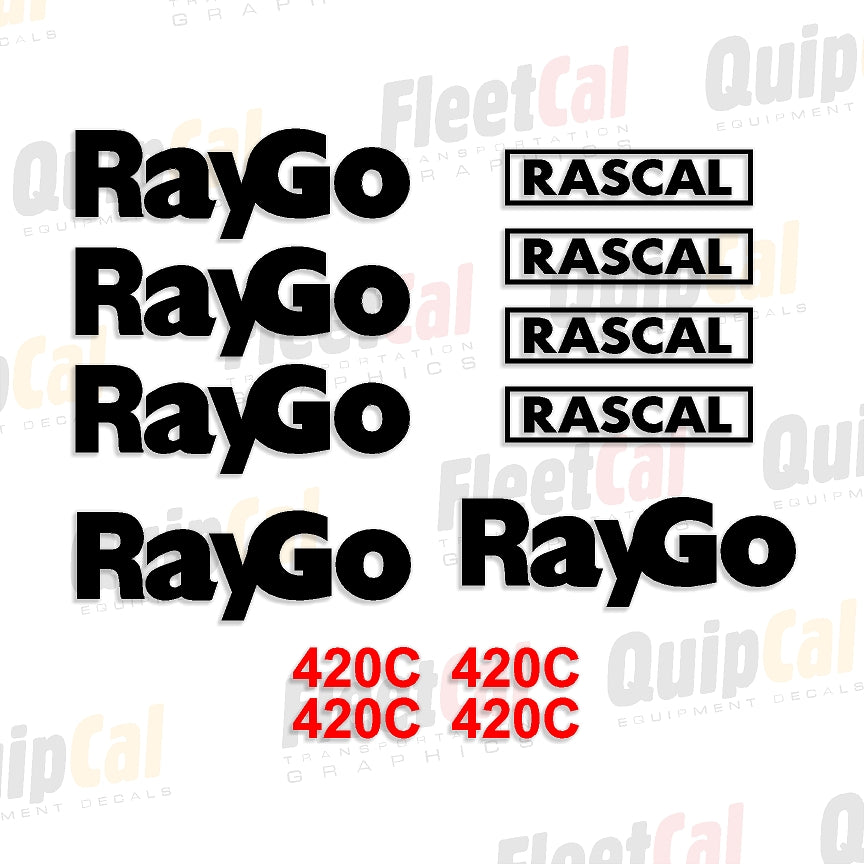 RayGo Rascal 420C Roller Late Model Marking Decal Set – Truck and ...