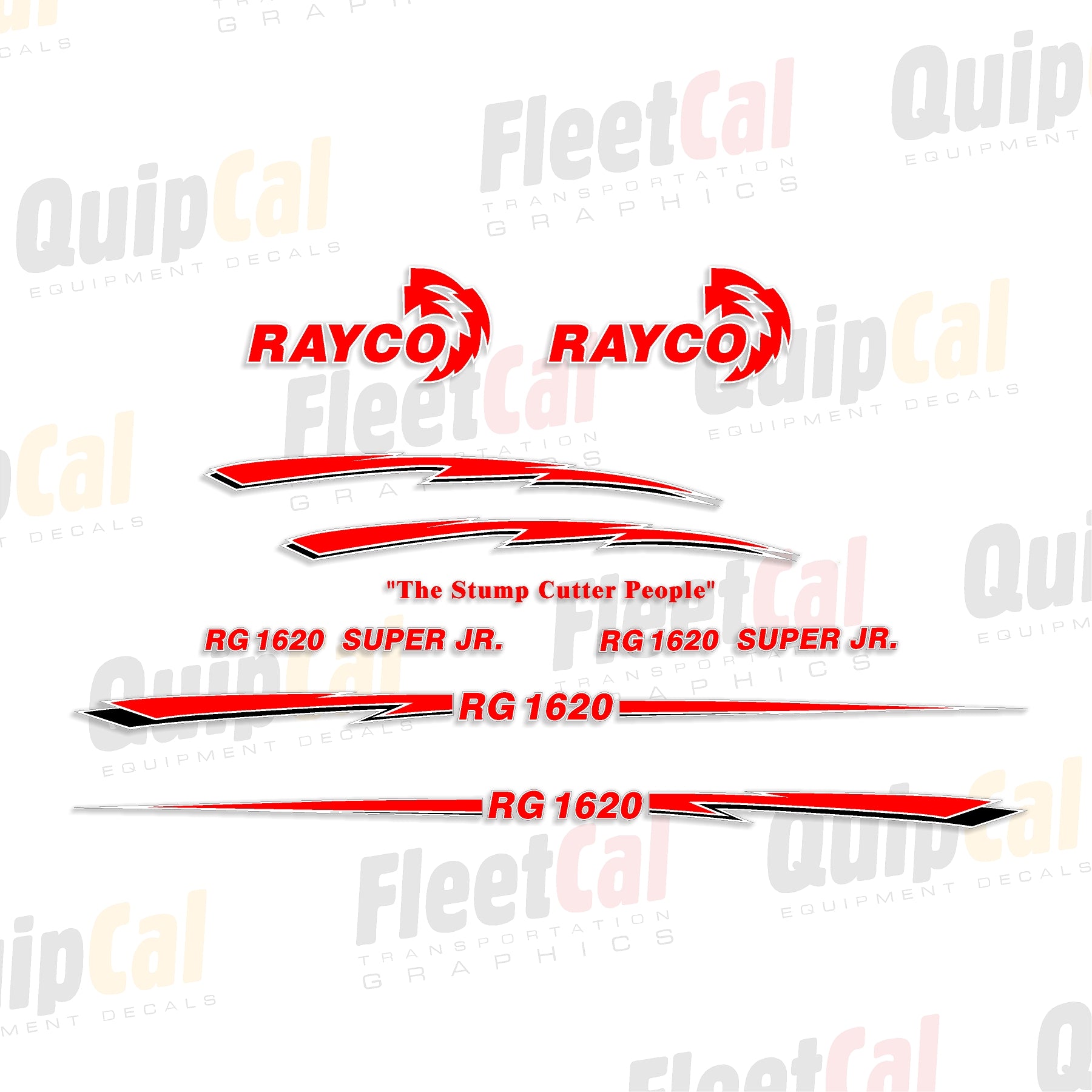 Rayco RG1620 Super Jr. Marking Decal Set – Truck and Equipment Decals