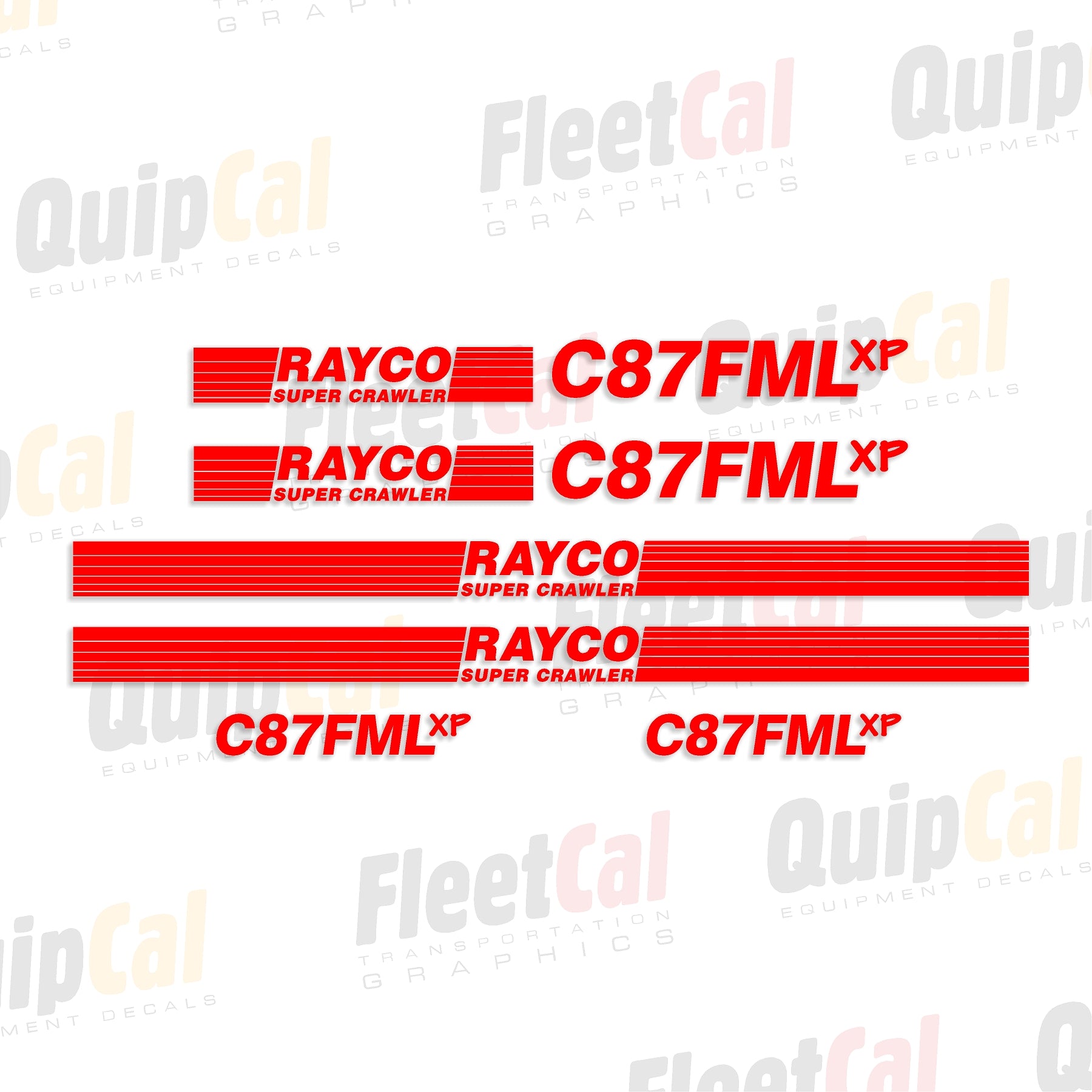 Rayco C87FML XP Super Crawler Marking Decal Set – Truck and Equipment ...