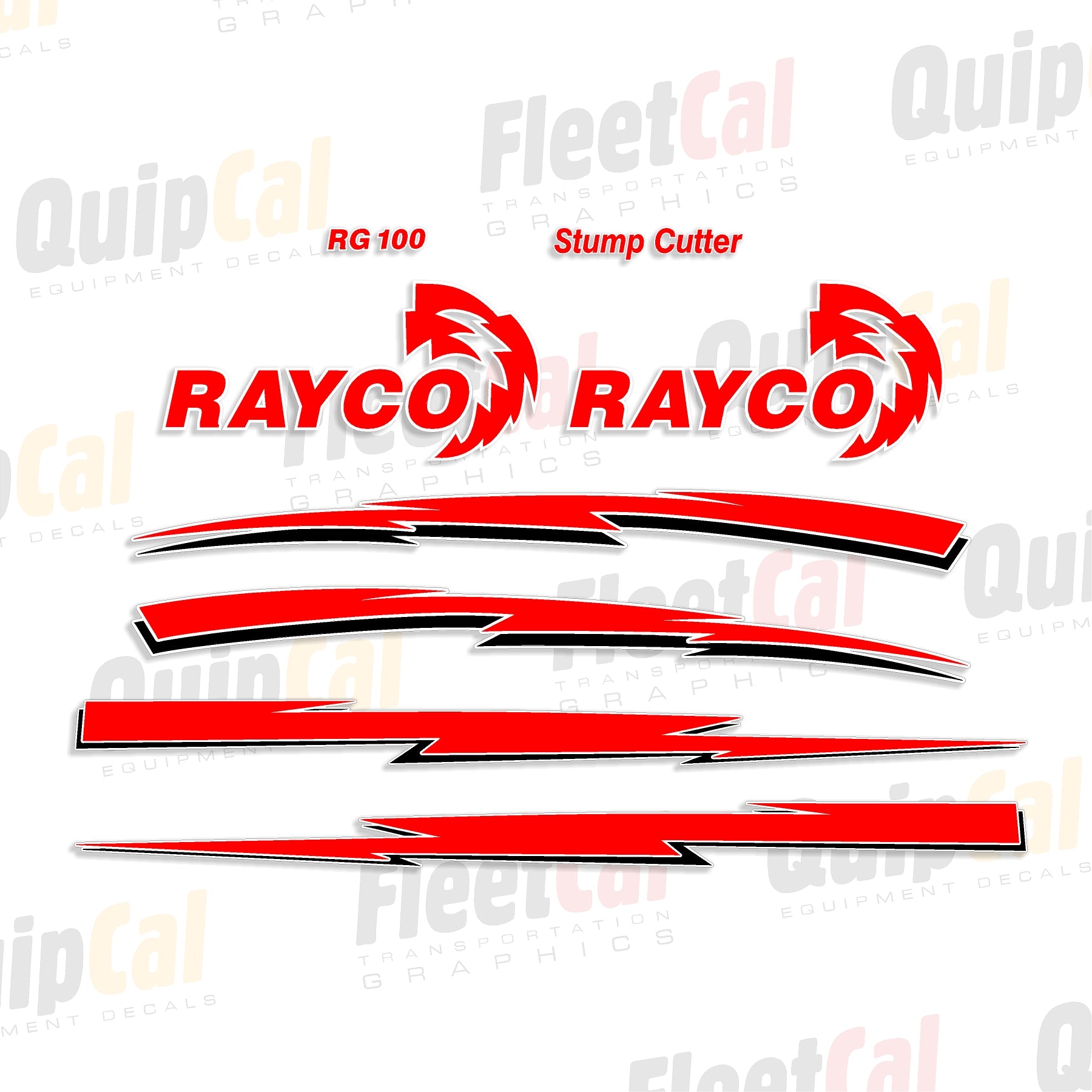 Rayco RG100 Marking Decal Set – Truck and Equipment Decals