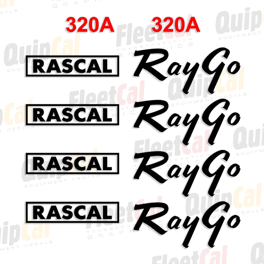 RayGo 320A Roller Early Model Marking Decal Set – Truck and Equipment ...