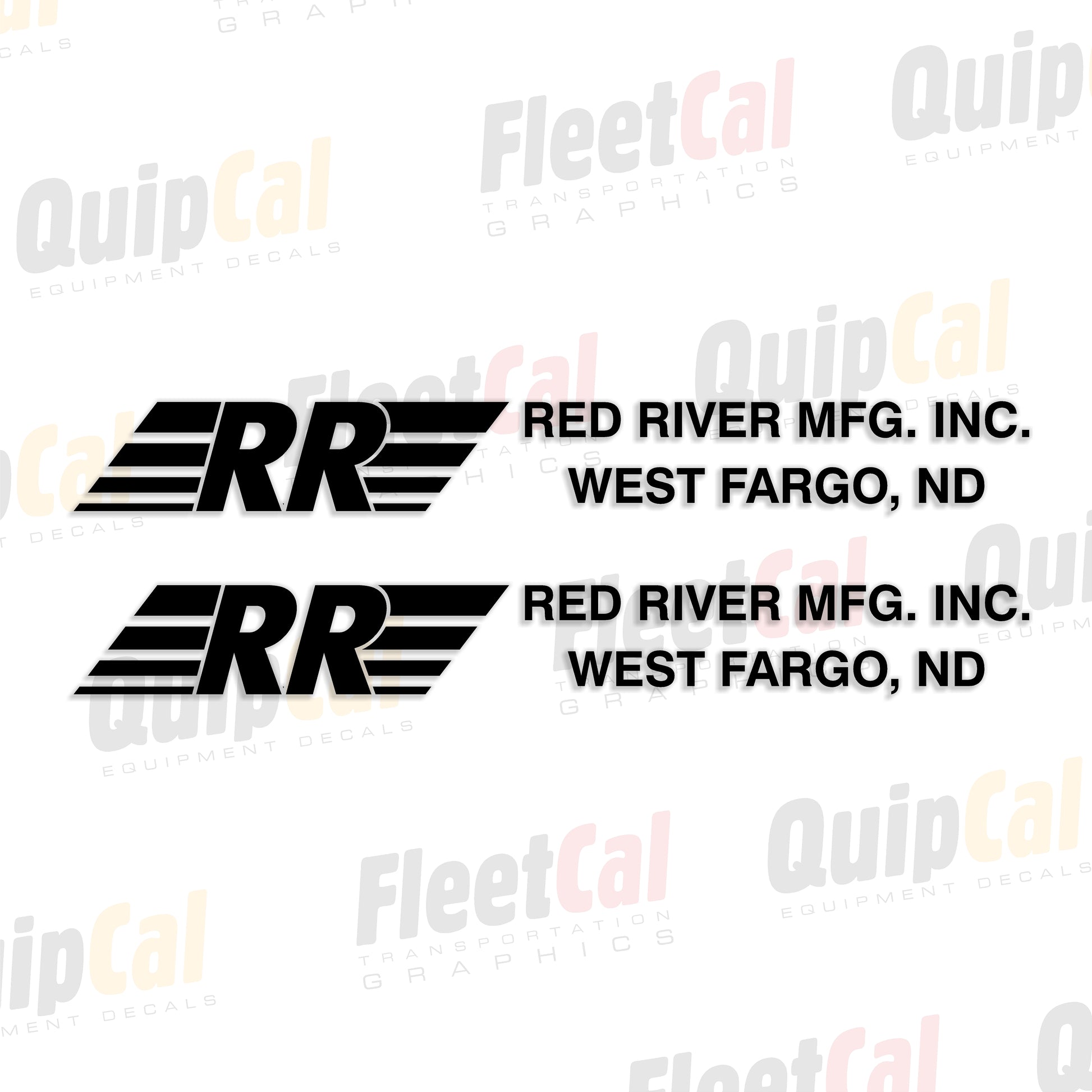 Red River Trailers Logo Decals (1 PAIR) – Truck and Equipment Decals