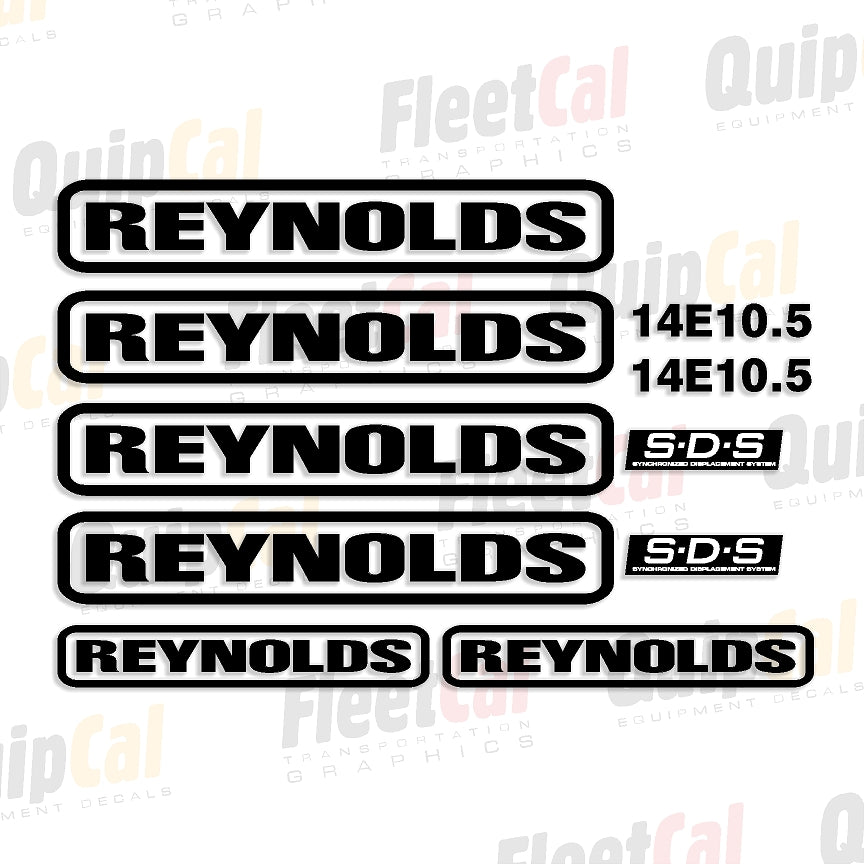 Reynolds 14E 10.5 Pull Scraper Marking Decal Set – Truck and Equipment ...