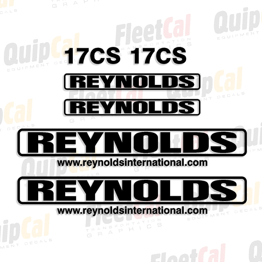 Reynolds 17CS Pull Scraper Marking Decal Set – Truck and Equipment Decals
