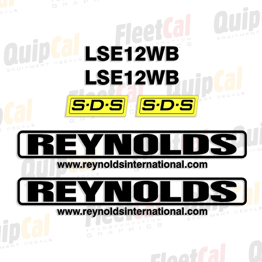 Reynolds LSE-12WB Pull Scraper Marking Decal Set – Truck and Equipment Decals