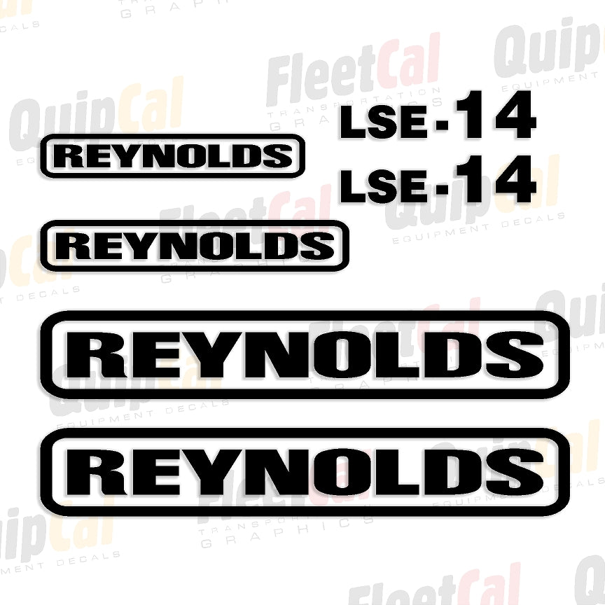 Reynolds LSE-14 Pull Scraper Marking Decal Set – Truck and Equipment Decals