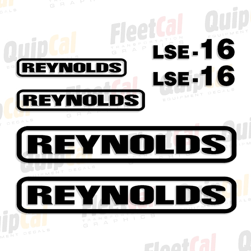 Reynolds LSE-16 Pull Scraper Marking Decal Set – Truck and Equipment Decals