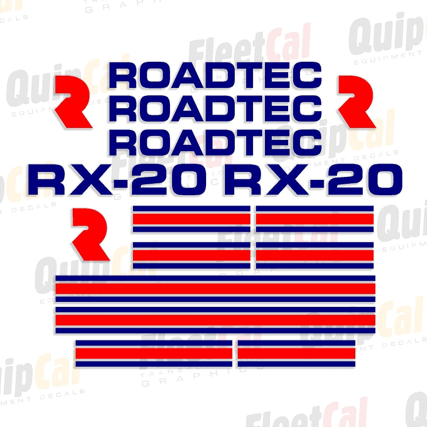 Roadtec RX-20 Asphalt Mill - Cold Plane Marking Decal Set – Truck and ...