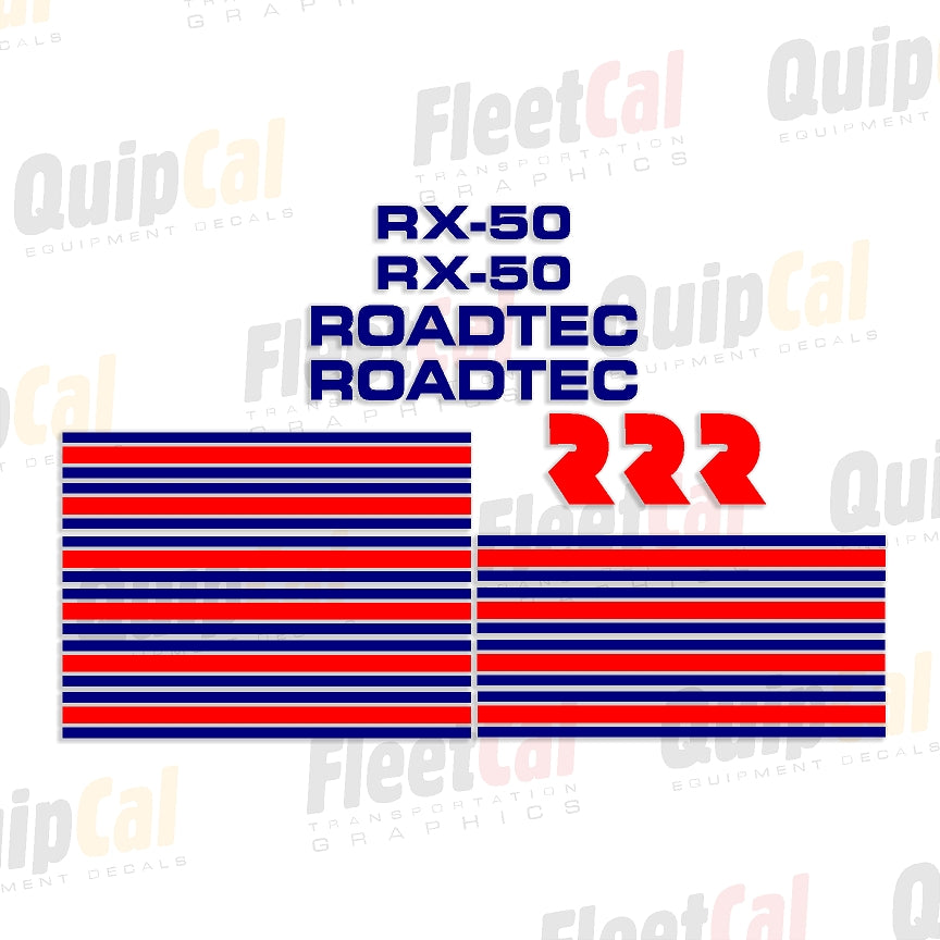 Roadtec RX-50 Asphalt Mill - Cold Plane Marking Decal Set – Truck and ...