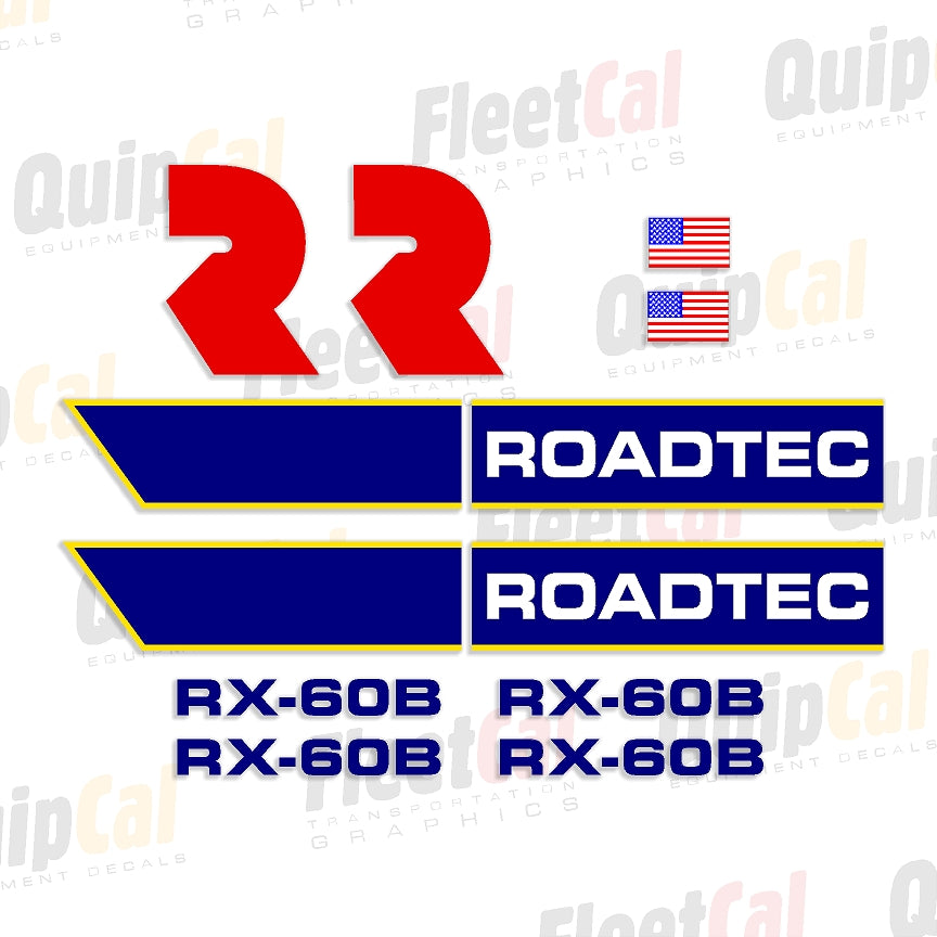Roadtec RX-60B Asphalt Mill - Cold Plane Marking Decal Set – Truck and ...