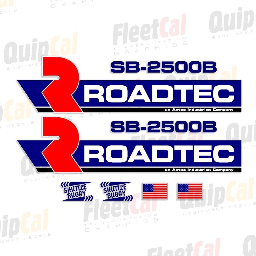 Roadtec SB-2500B Shuttle Buggy Late Model Marking Decal Set – Truck and ...