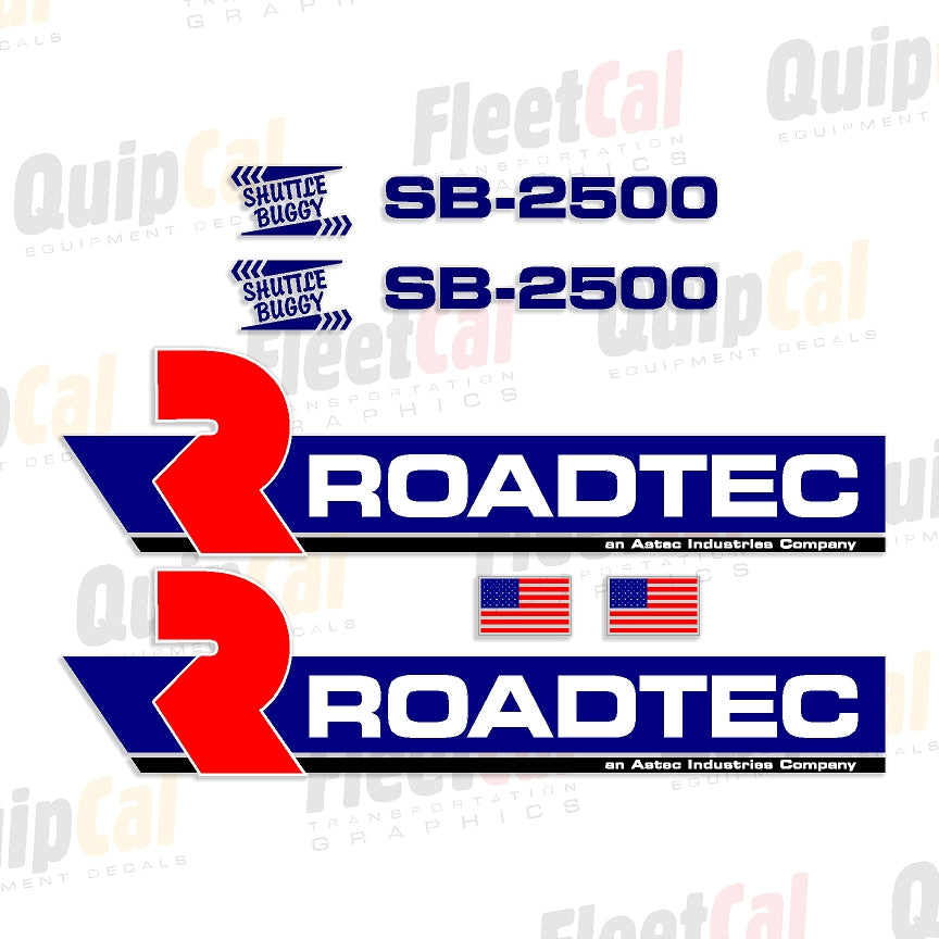 Roadtec SB-2500 Shuttle Buggy Late Model Marking Decal Set – Truck and ...