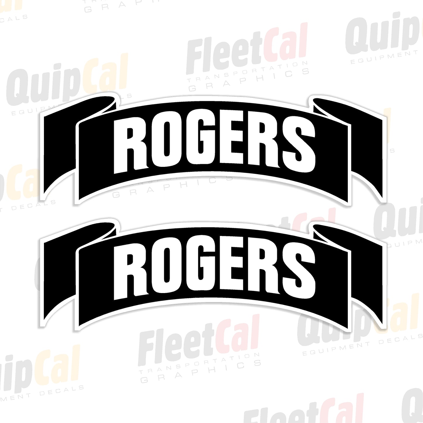Rogers Trailer Logo Decals (1 PAIR) – Truck and Equipment Decals