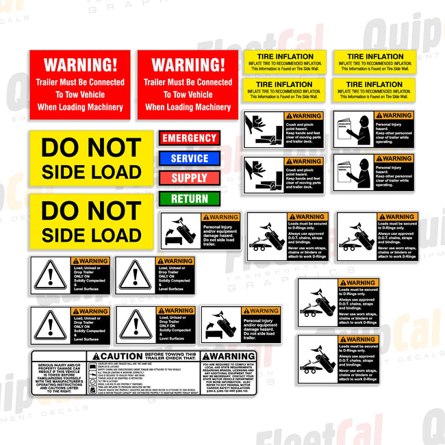 Equipment Safety Decals – Truck and Equipment Decals