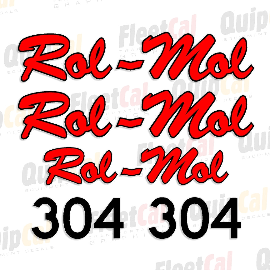 Rol-Mol 304 Roller Marking Decal Set – Truck and Equipment Decals